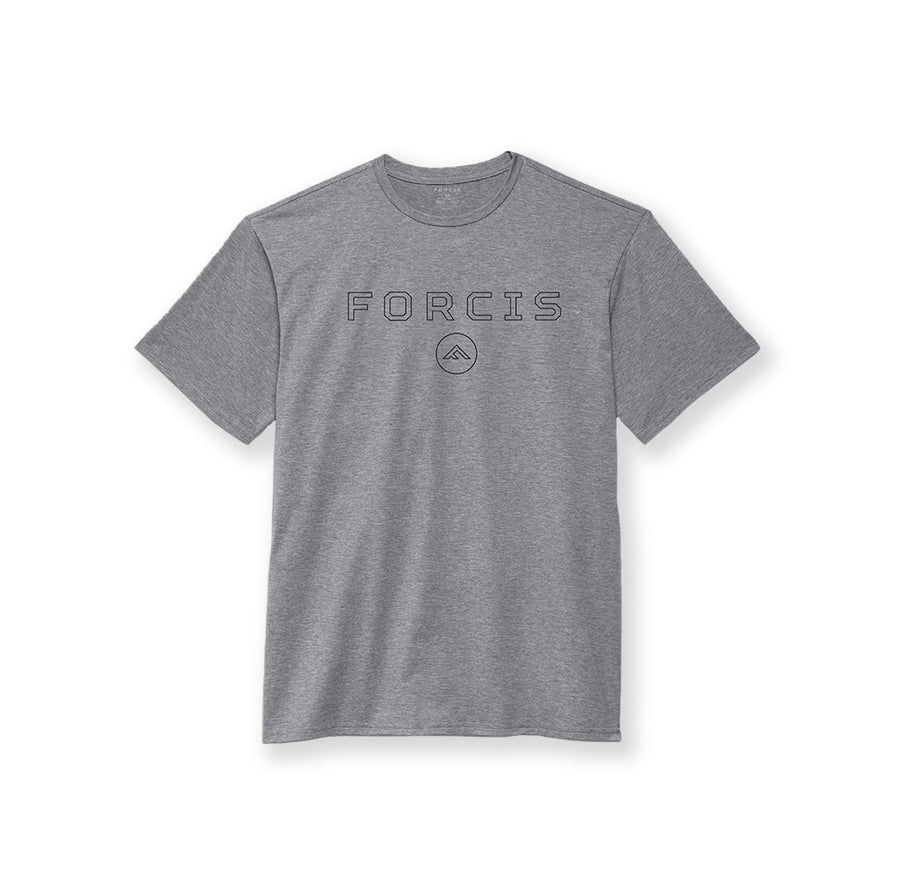 Forcis Standard Issue Tech Graphic Tee Heather Grey